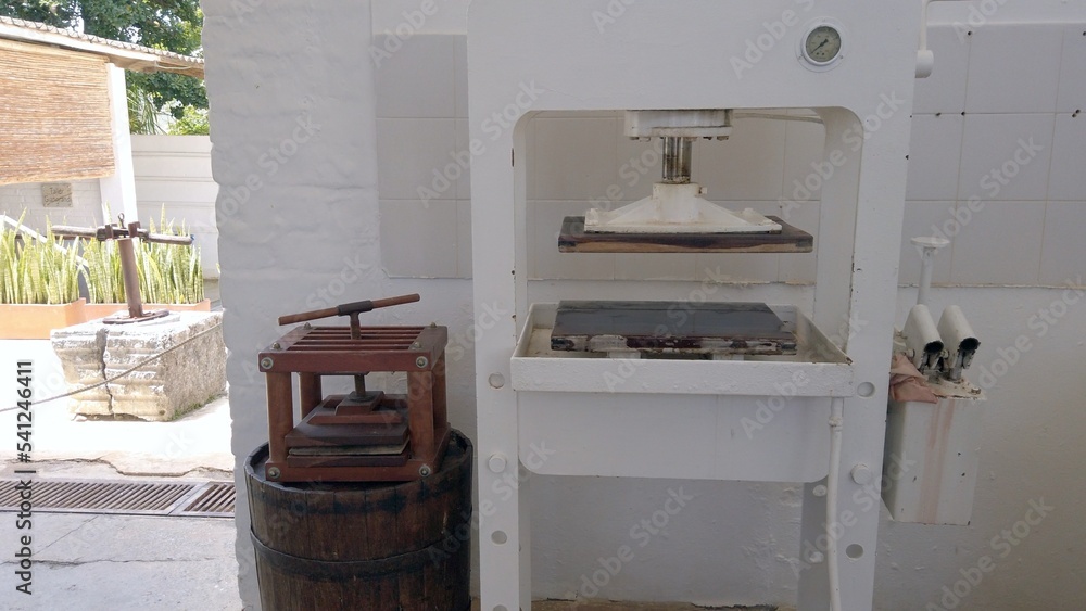 Colombia, Barichara - Paper factory workshop for homemade production of ...