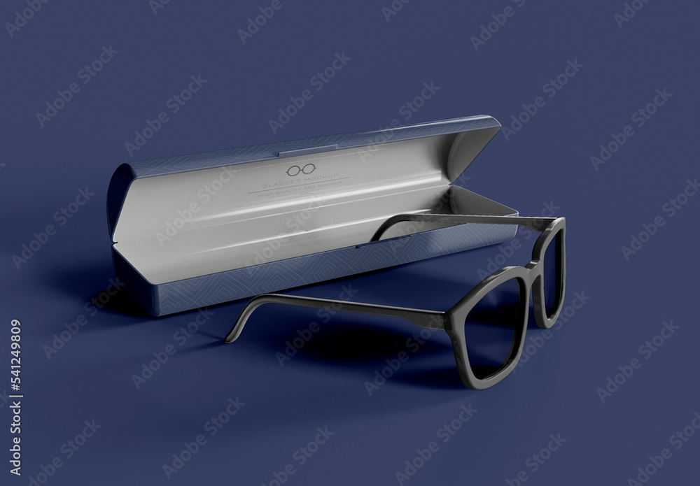 Eyeglass Case Mockup Stock Template | Adobe Stock