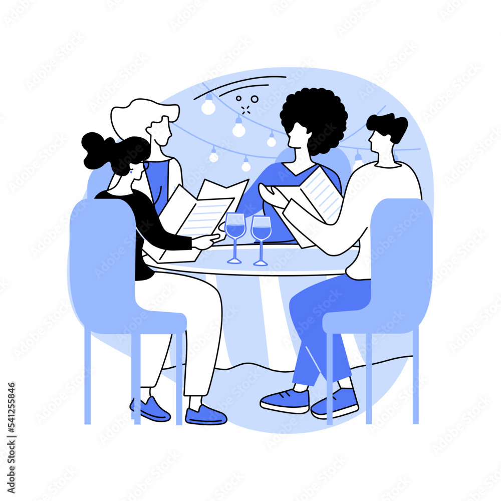 Restaurant menu isolated cartoon vector illustrations. Stock Vector ...