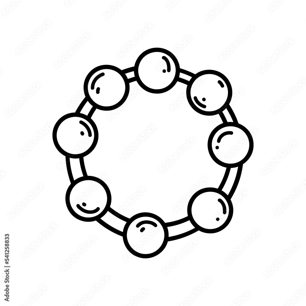 Tambourine doodle. Vector sketch illustration of musical instrument ...