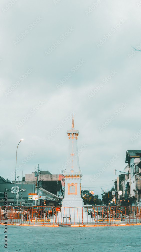 monument that became an icon of the city of Yogyakarta Stock Photo ...
