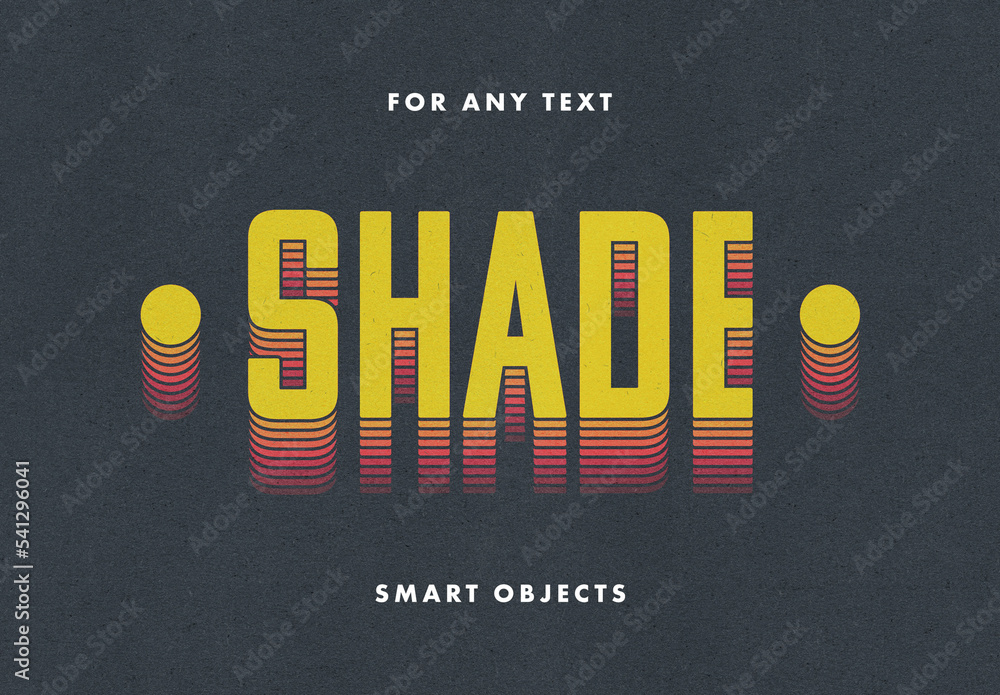 Layered Outline Text Effect Mockup Stock Template | Adobe Stock