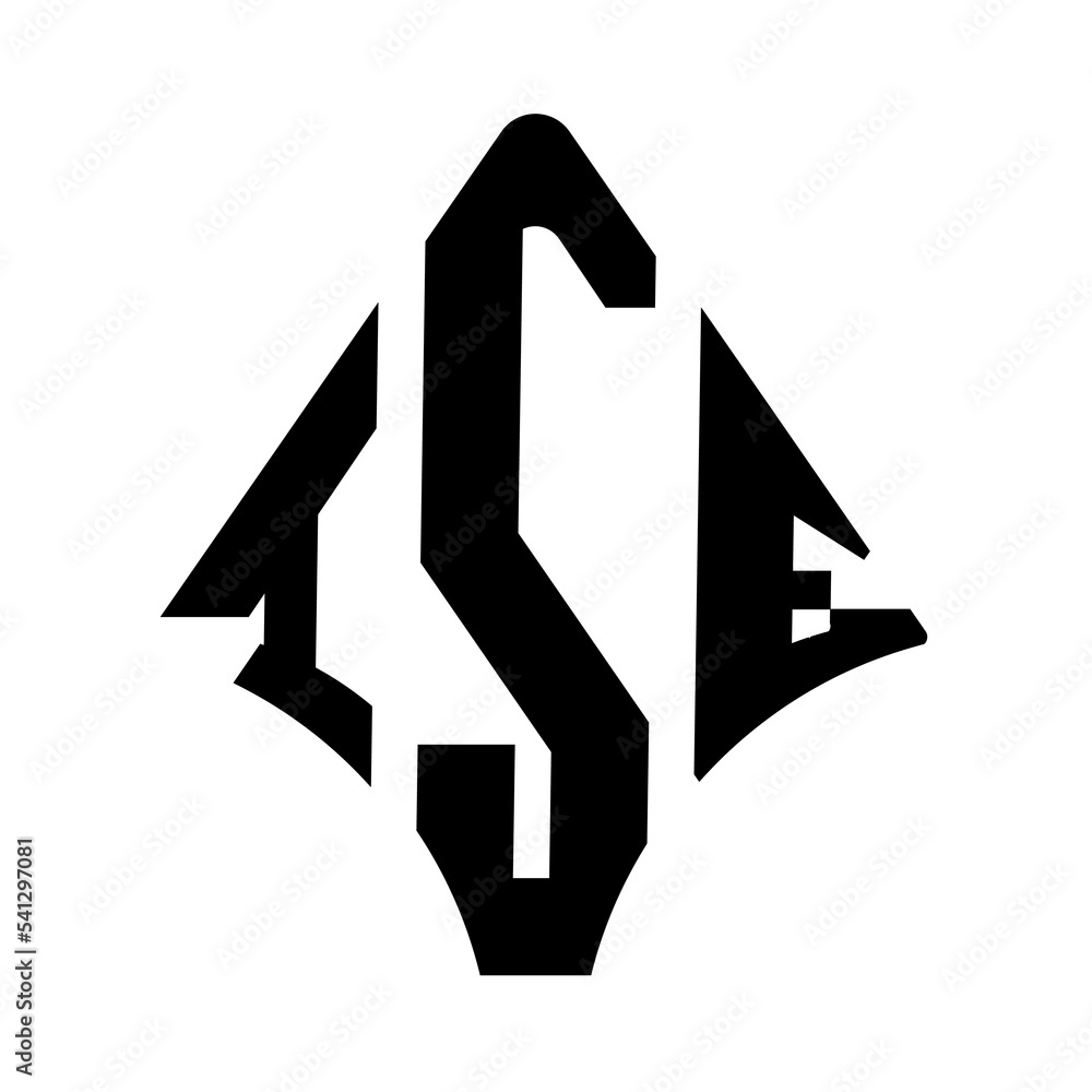 ISE logo. ISE logo letter logo design vector image. ISE letter logo ...