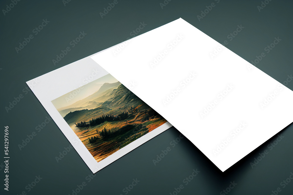 Blank brochure template for presentation layout and design. Flyer ...