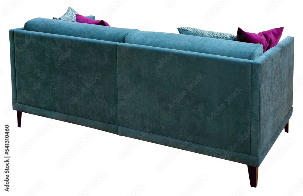 Sofa isolated on white background. Back view. Including clipping path ...