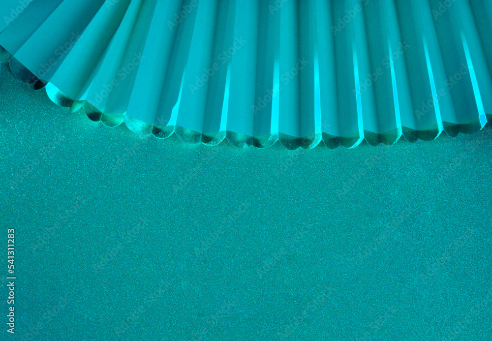 abstract blue glitter background with fan and pleated pattern Stock ...