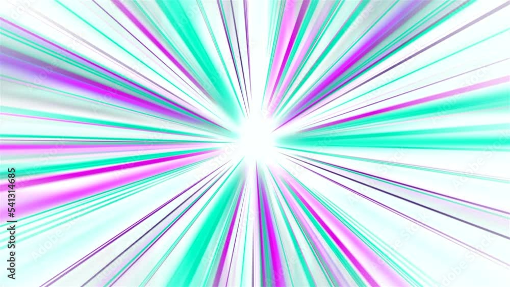 Linear rays rotate on white background. Motion. Rotating background ...