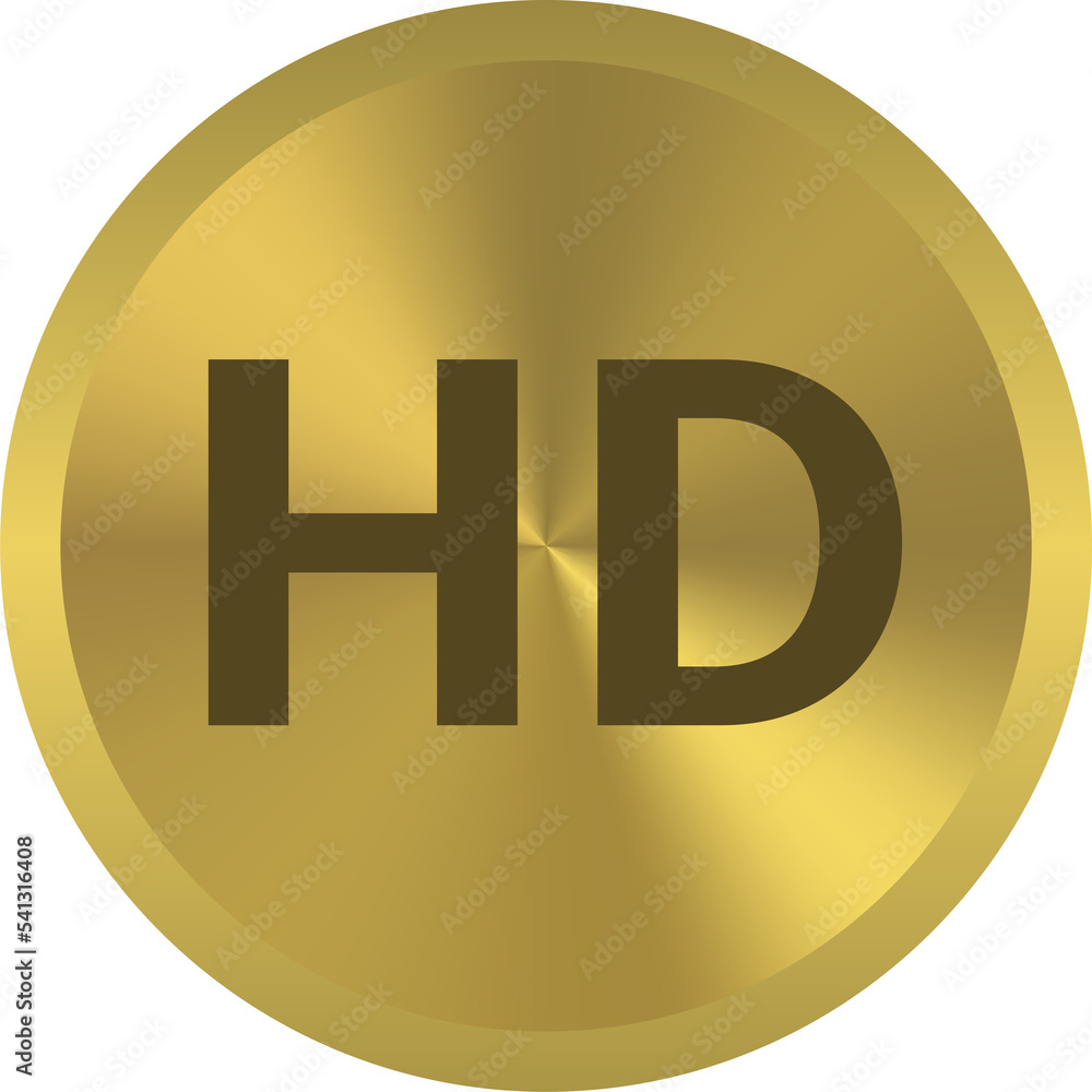 HD golden icon. Png and Jpeg file formats Stock Illustration | Adobe Stock