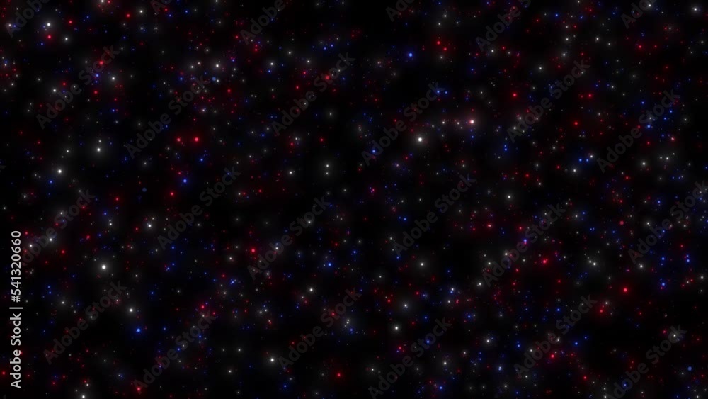 Stars Flying In Space, Star Particles Flying On Black Background ...
