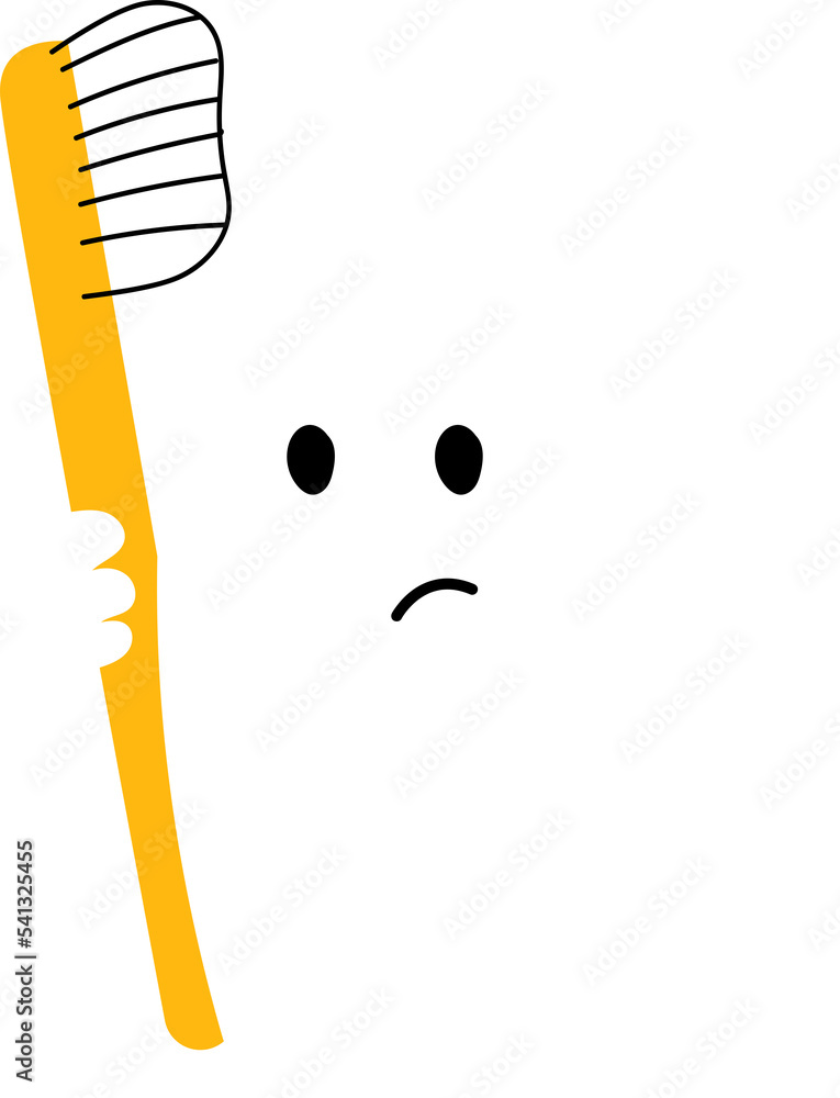 Sad Tooth on transparent background. Children dental Clinic ...