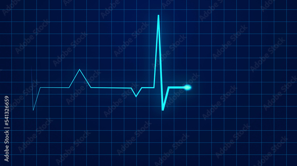 Heartbeat lines illustrator background created with computer graphics ...