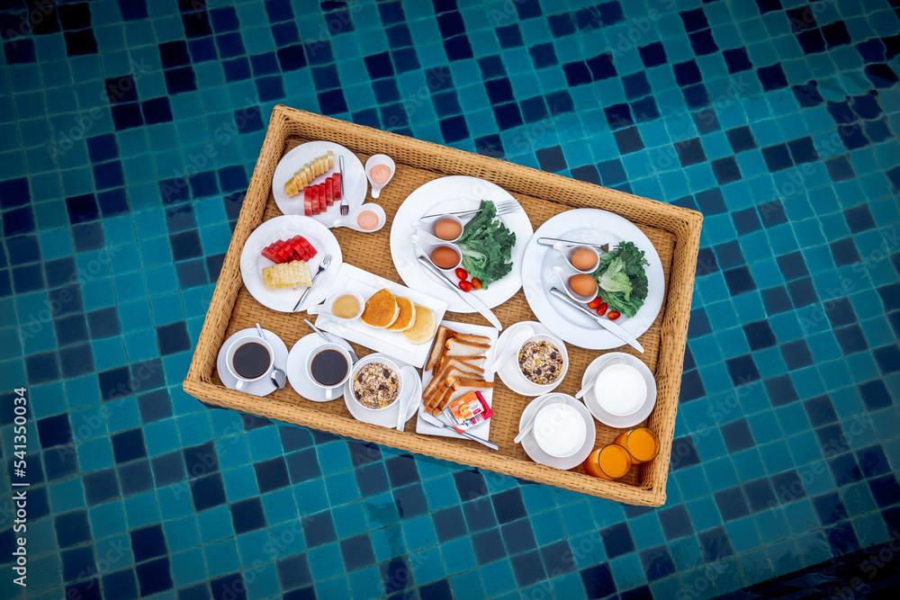 Floating Breakfast Stock Photo | Adobe Stock