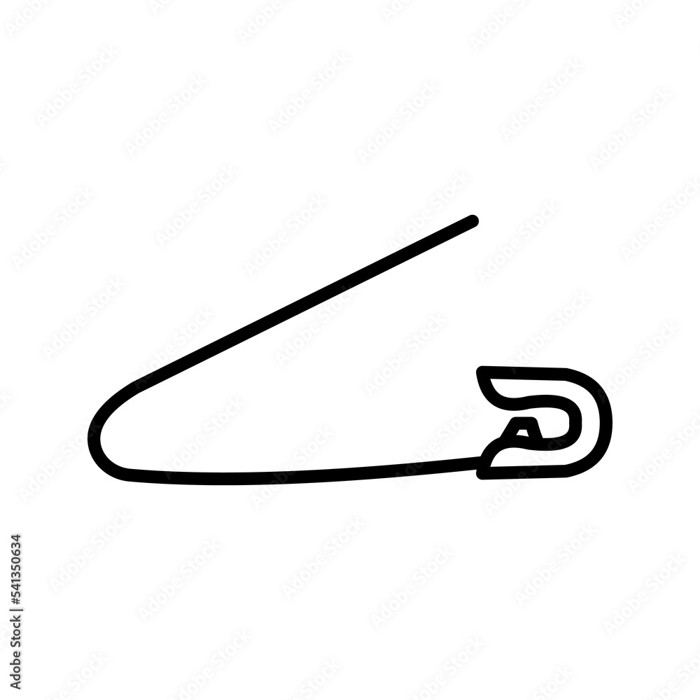 Safety pin icon,vector illustration. Flat design style. vector safety ...