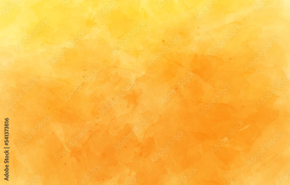 Yellow orange watercolor background, color splashing, Watercolor ...