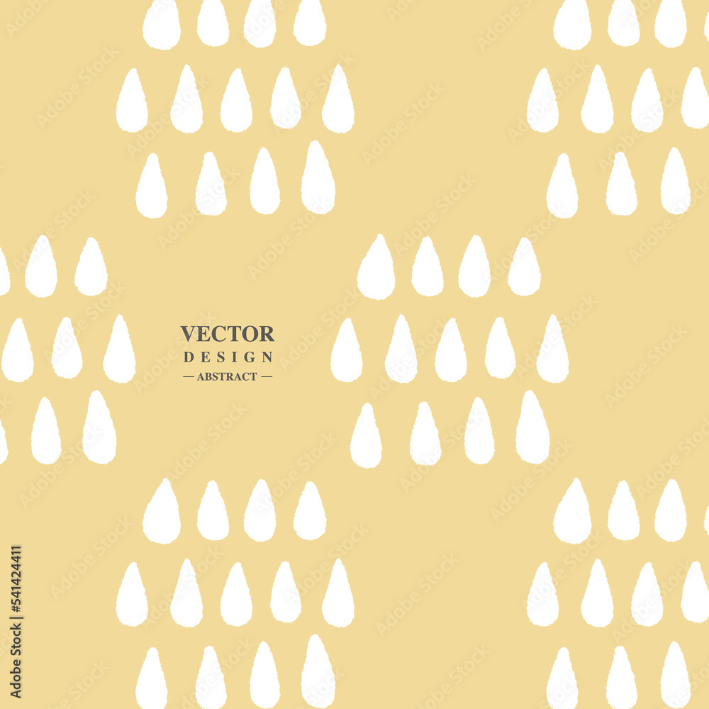 The hand-painted raindrop patterns, arranged repeatedly, have an ...