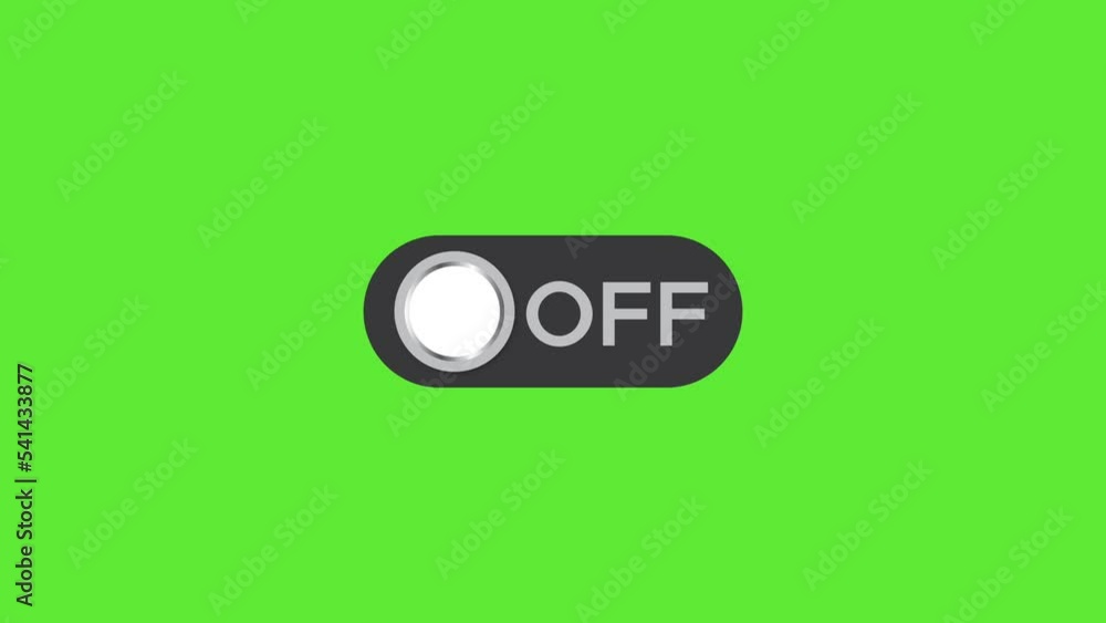 On Off slider button animation design icon set. Mobile phone toggle ...
