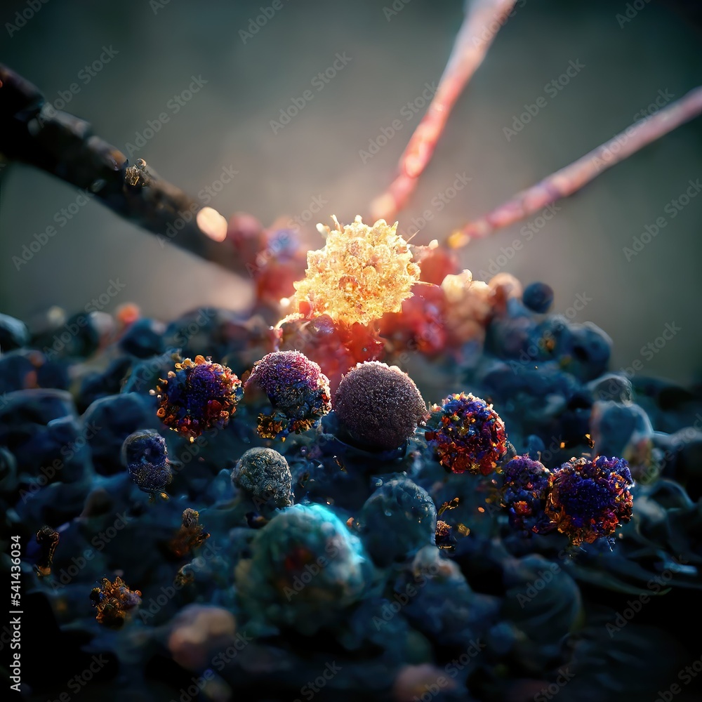 Cells fight disease under the electron microscope - graphic ...