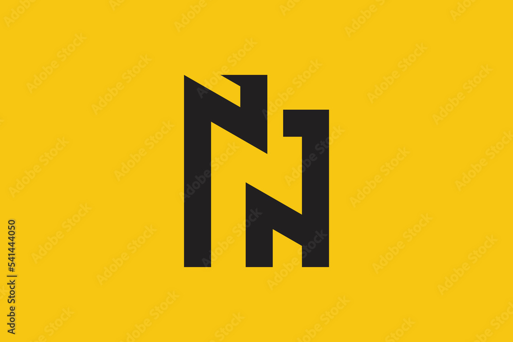 Minimal RN logo. Icon of a NR letter on a luxury background. Logo idea ...