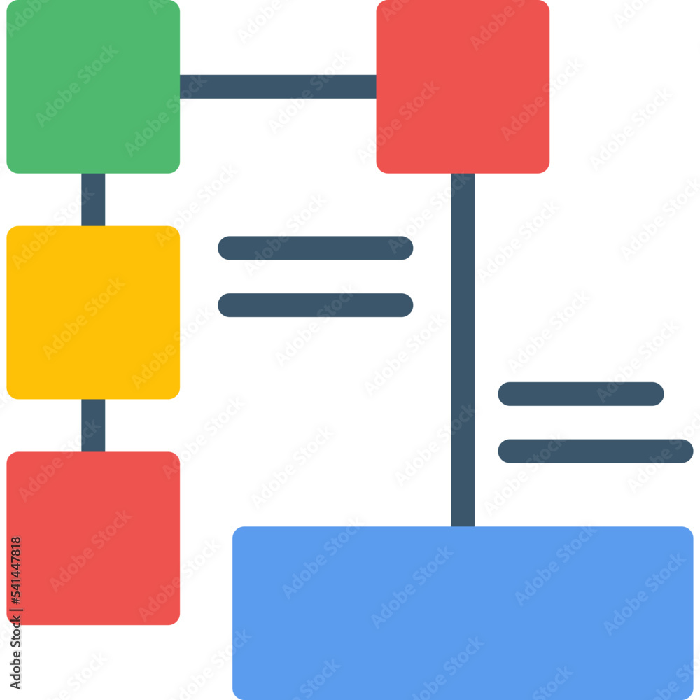 flowchart Icon Stock Vector | Adobe Stock