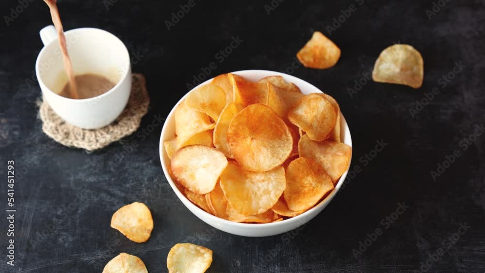 spicy masala tapioca chips Keripik singkong or Cassava chips Indian ...