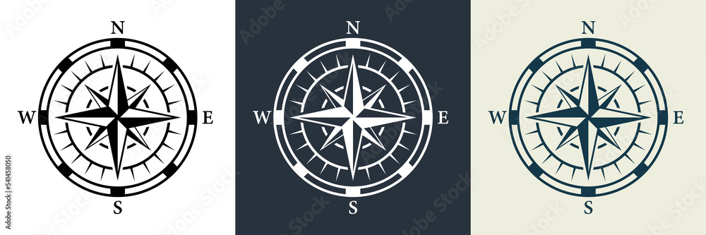 Adventure Direction Arrow to North South West East Orientation ...