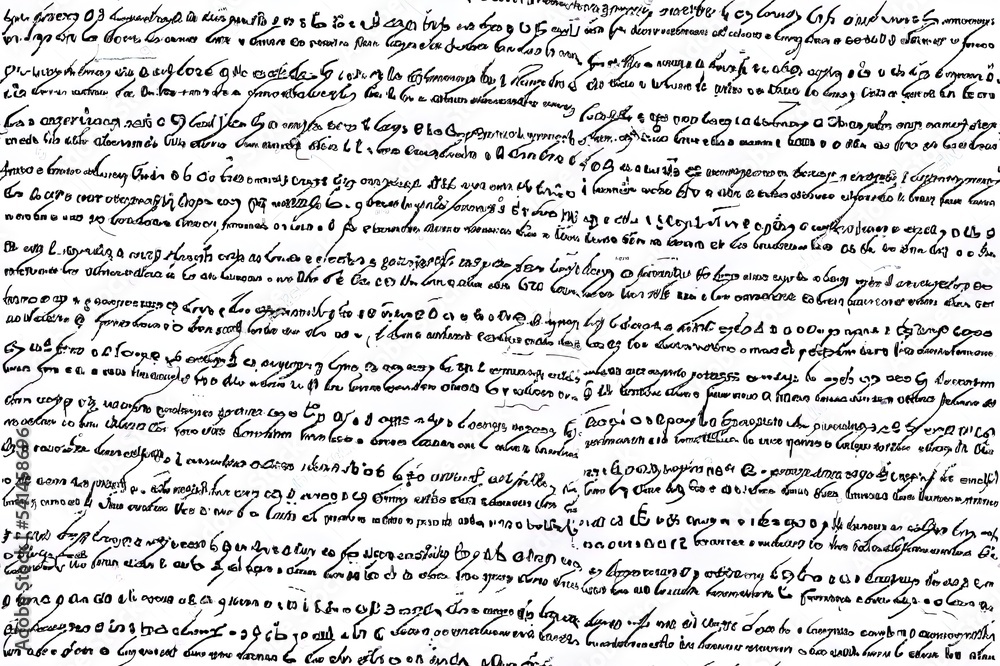 Seamless abstract text pattern. Handwritten font on a white background ...