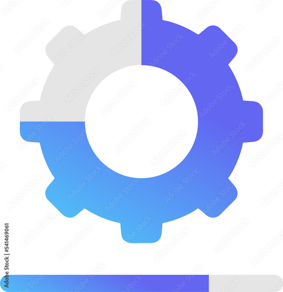 System software update and upgrade concept. Loading process screen ...