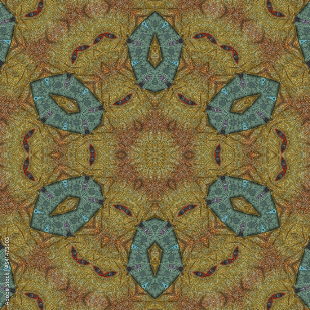 Mystical pattern design for the background. 3d illustration art for ...