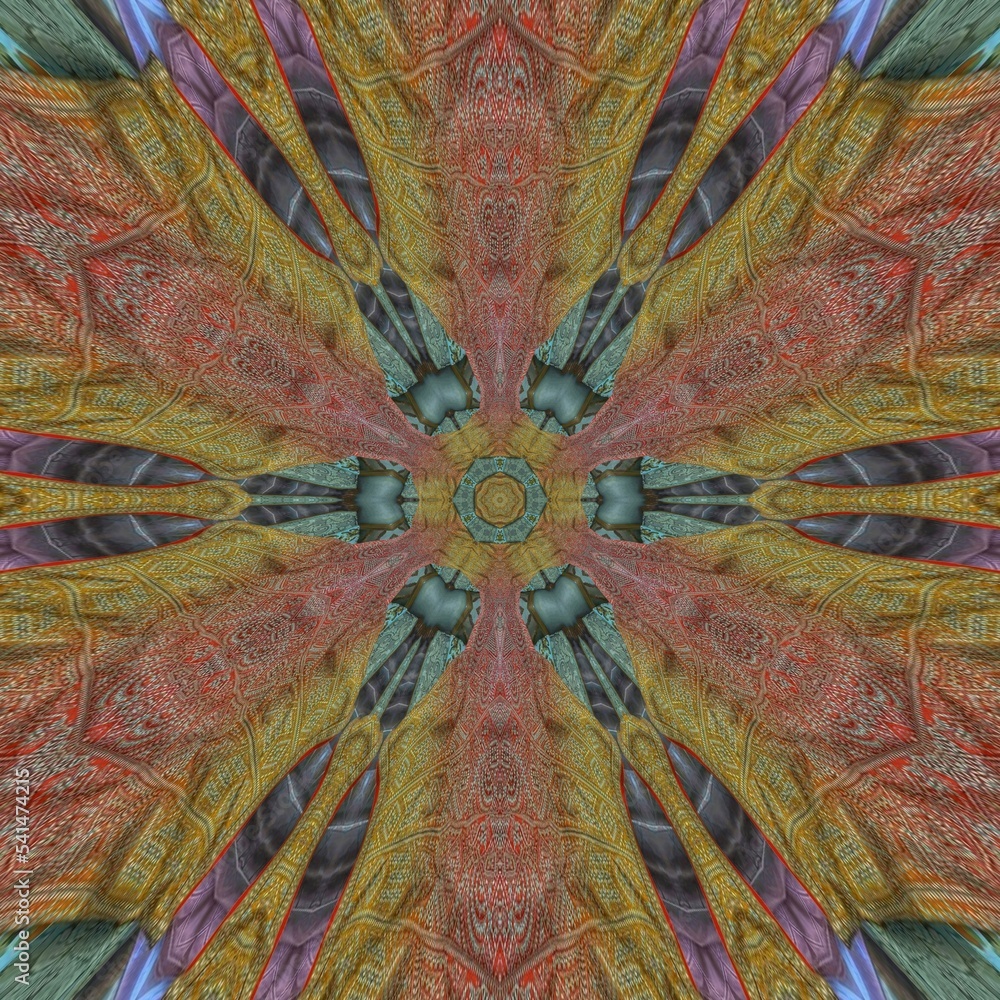 Mystical pattern design for the background. 3d illustration art for ...