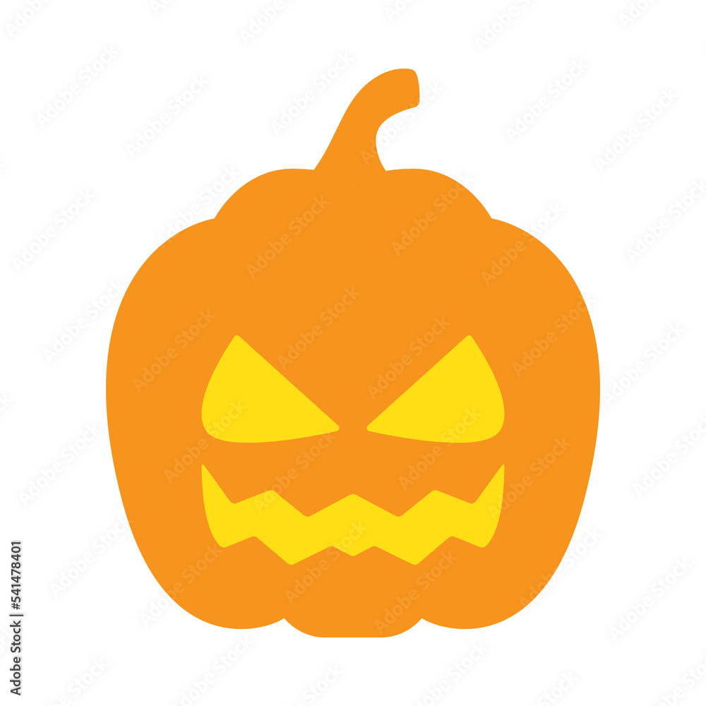 Pumpkin icon. Scary Halloween pumpkin symbol signs stickers vector ...