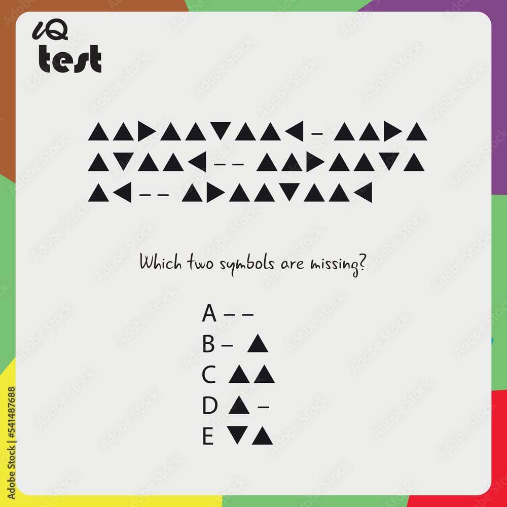 Practice Questions Worksheet for Education and IQ Test. task for the ...