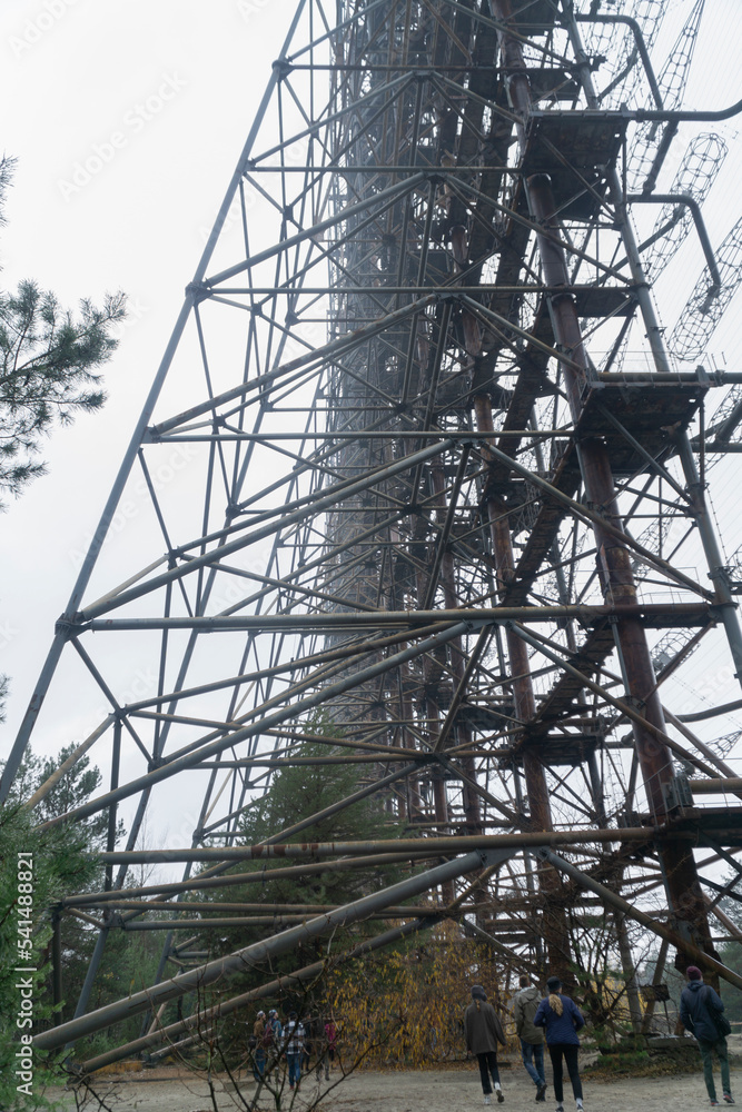 Famous steel radar defense system located at chernobyl radiactive ...