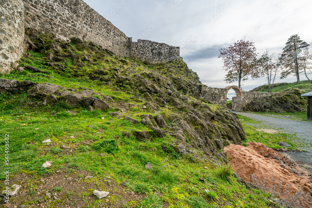 The Waldeck castle ruins, a historic jewel in the Upper Palatinate, sit ...