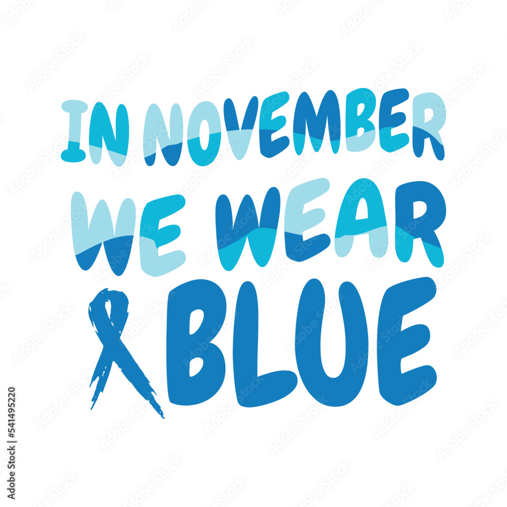 in November we wear blue SVG, Diabetes Awareness SVG, We wear blue SVG ...