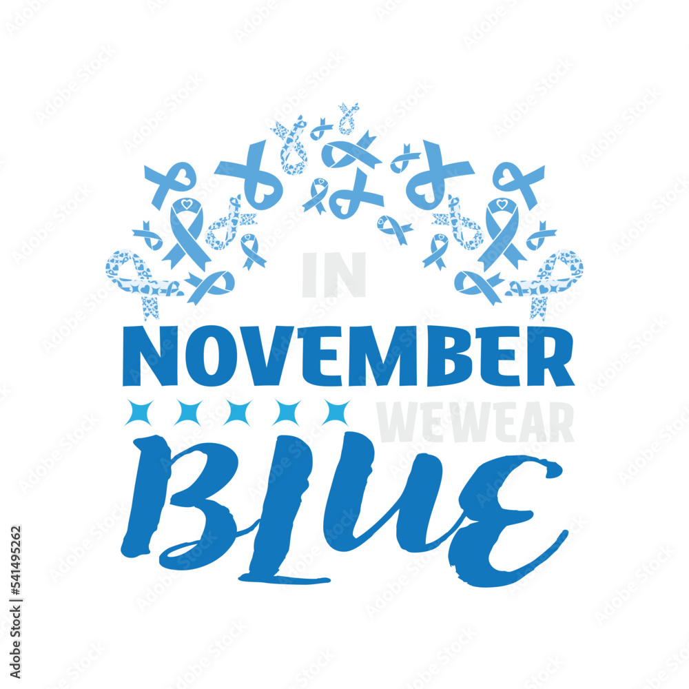 in November we wear blue SVG, Diabetes Awareness SVG, We wear blue SVG ...