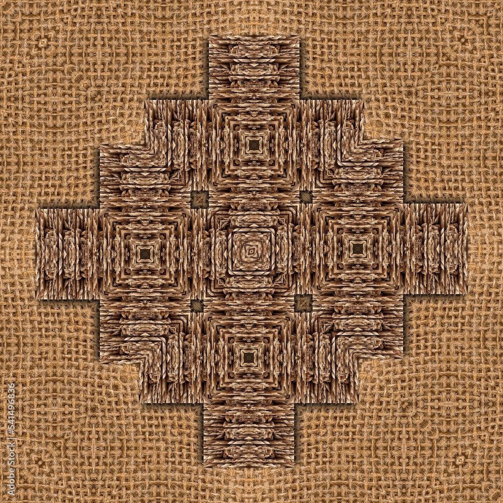 Vintage fashion background with jute sack pattern. Spread awareness of ...
