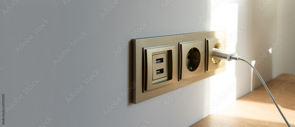 switch on the wall Stock Photo | Adobe Stock