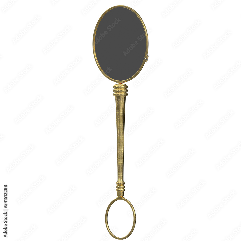 3d rendering illustration of a lorgnette monocle eyeglass Stock ...