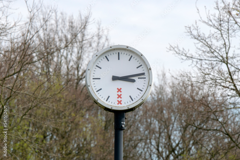 Clock At The Amstelpark Park At Amsterdam The Netherlands 2020 Stock ...