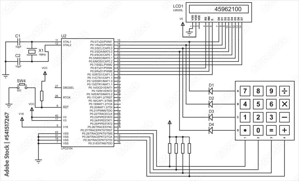 Design Four Function Floating Point Calculator Using A Cpu Alphanumeric Display Keypad