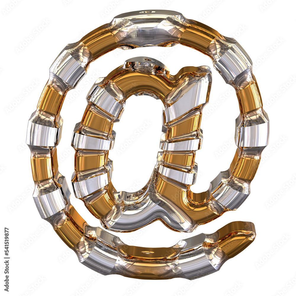 Golden symbol in a silver frame Stock Illustration | Adobe Stock