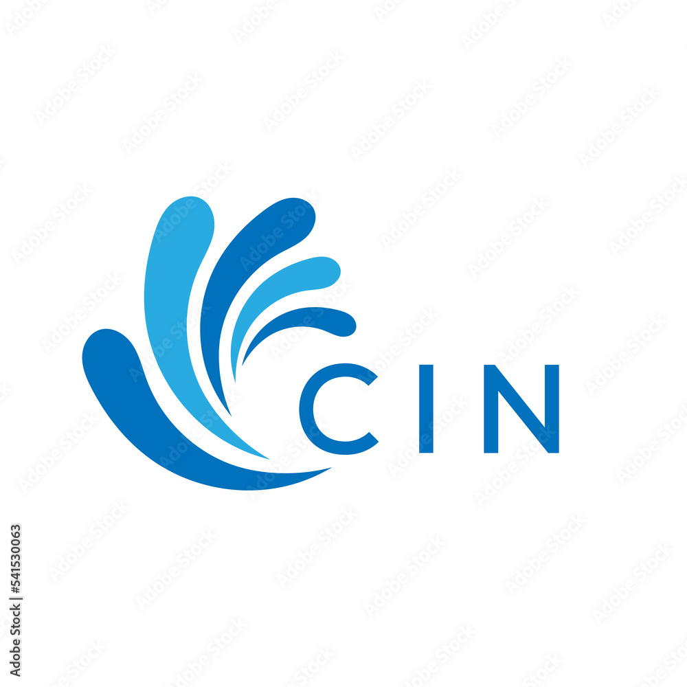 CIN letter logo. CIN best black background vector image. CIN Monogram ...