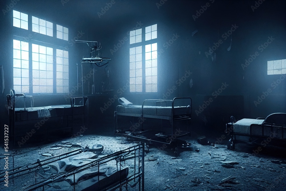 Creepy Hunted Surgery Room - Digital Art, 3D Render, Concept Art Stock ...