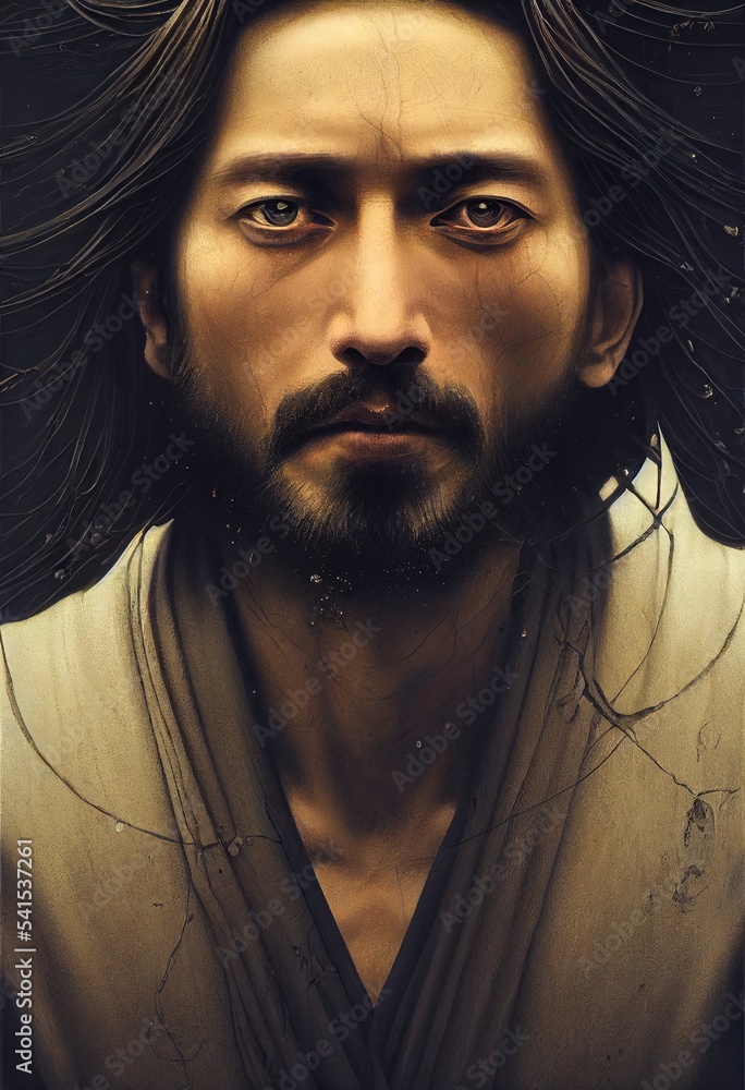 Holy Saint Person Jesus Christ Portrait - Digital Art, 3D Render ...