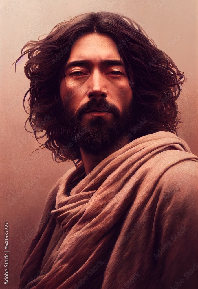 Holy Saint Person Jesus Christ Portrait - Digital Art, 3D Render ...