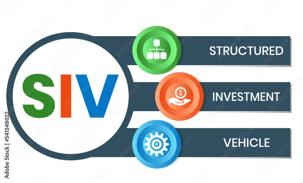 SIV - structured investment vehicle. business concept. vector ...