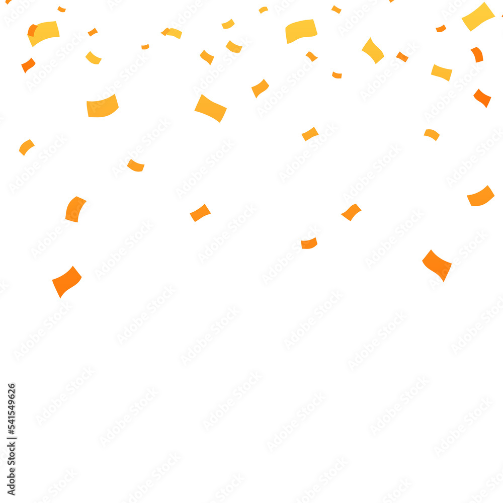 orange confetti Stock Illustration | Adobe Stock