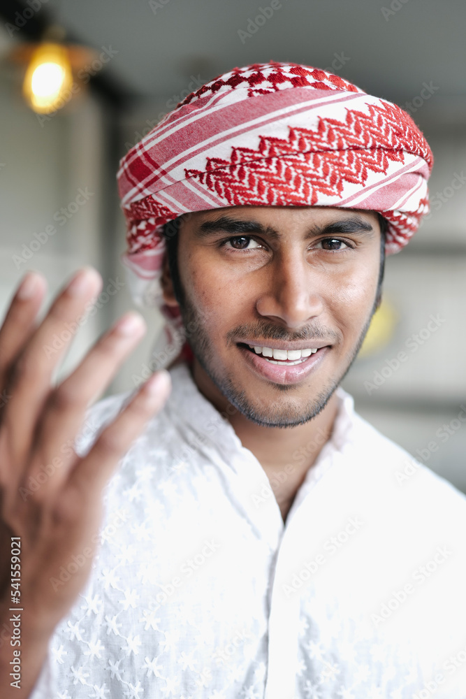Indian Muslim Men Wearing Arabic Attire Stock Photo | Adobe Stock