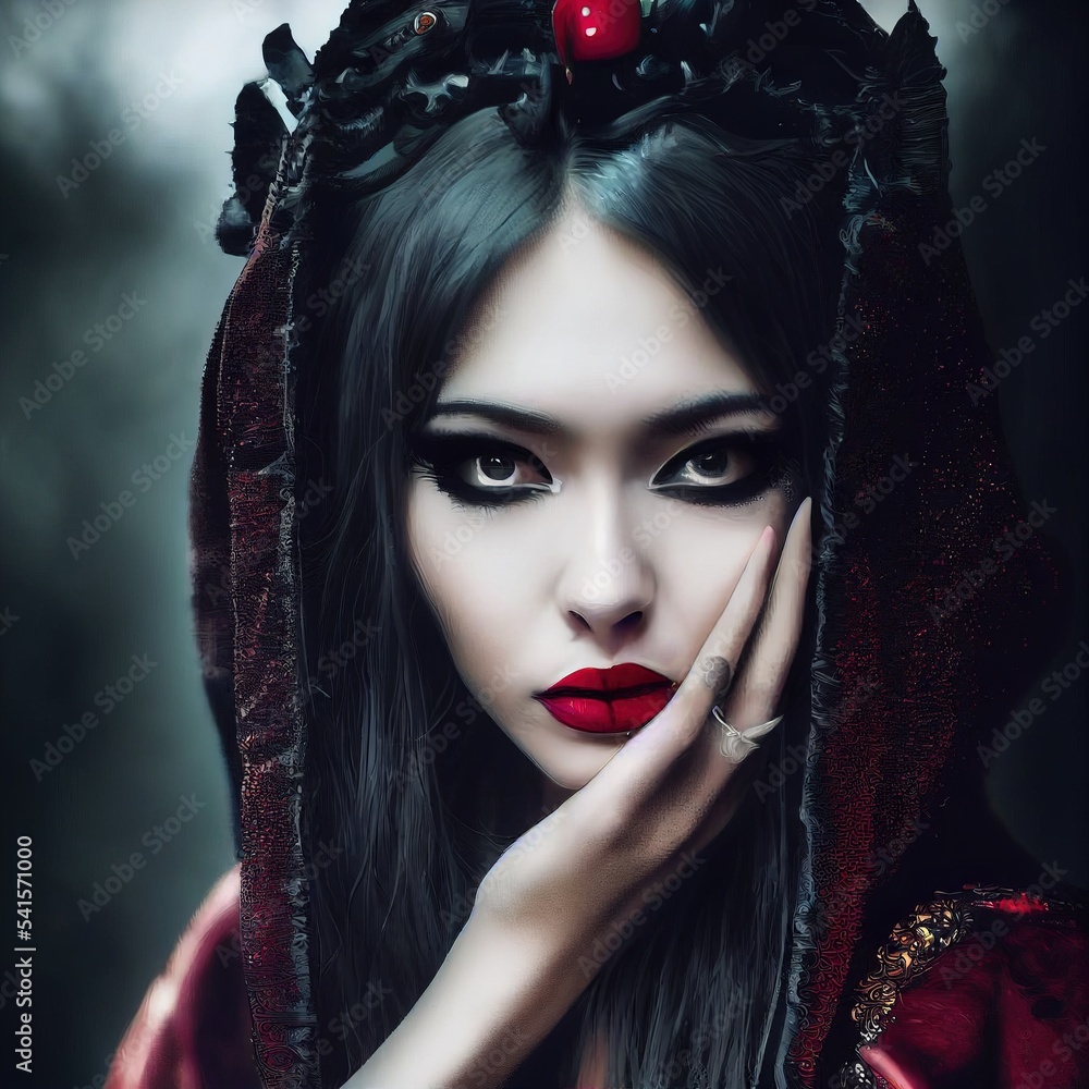 A fictional person, not based on a real person. Mystical beautiful ...