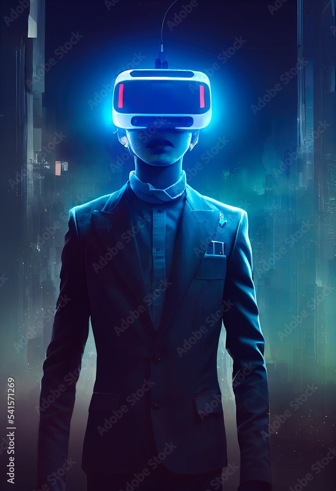 A fictional person, not based on a real person. Portrait of a sci-fi ...